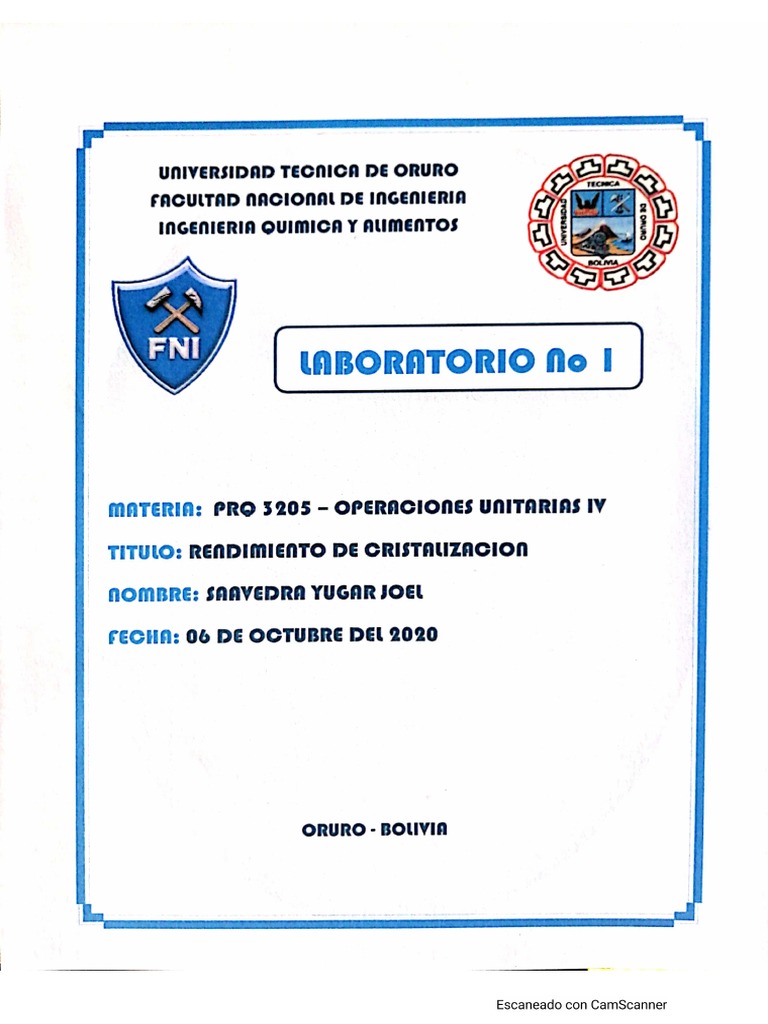 Saavedra Yugar Joel Lab 1 PRQ 3205 | PDF
