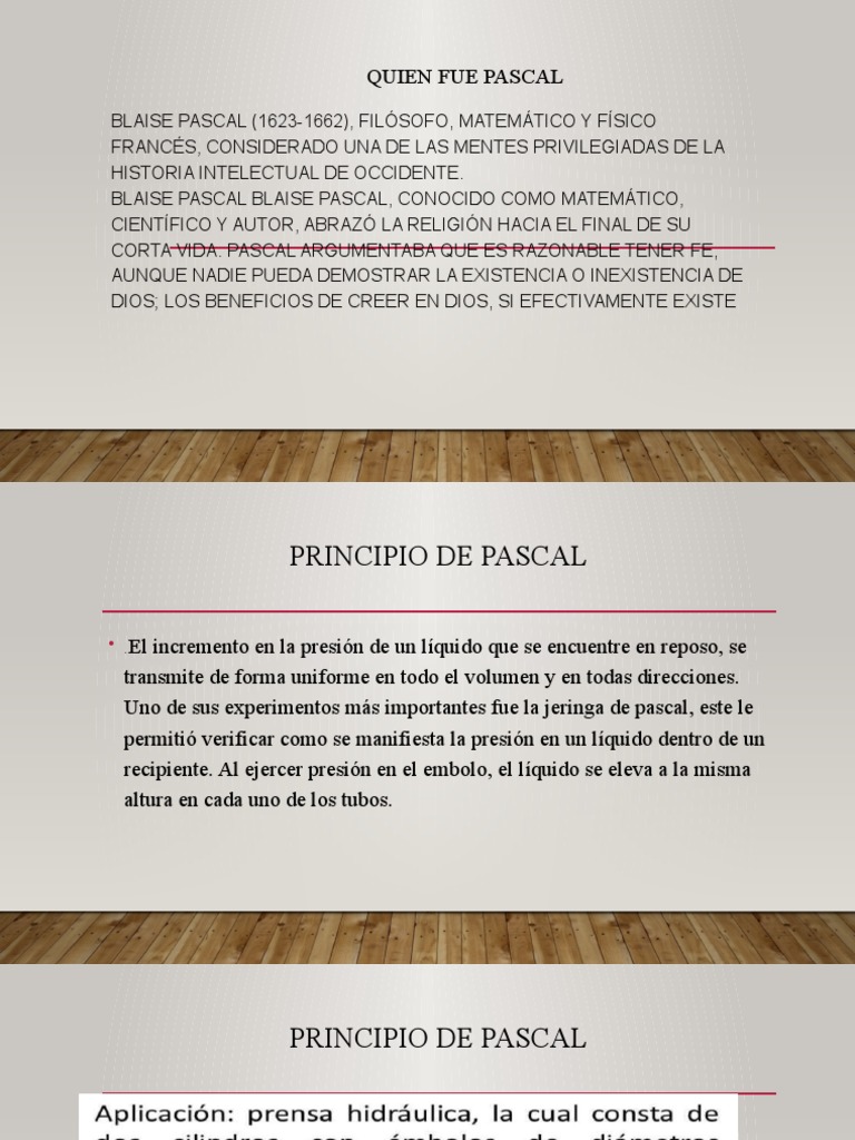 Quién fue Blaise Pascal: filósofo y científico | PDF | Naturaleza | Science