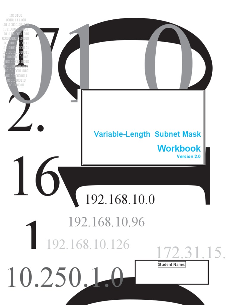 VLSM Workbook for Students | PDF | Internet Standards | Routing