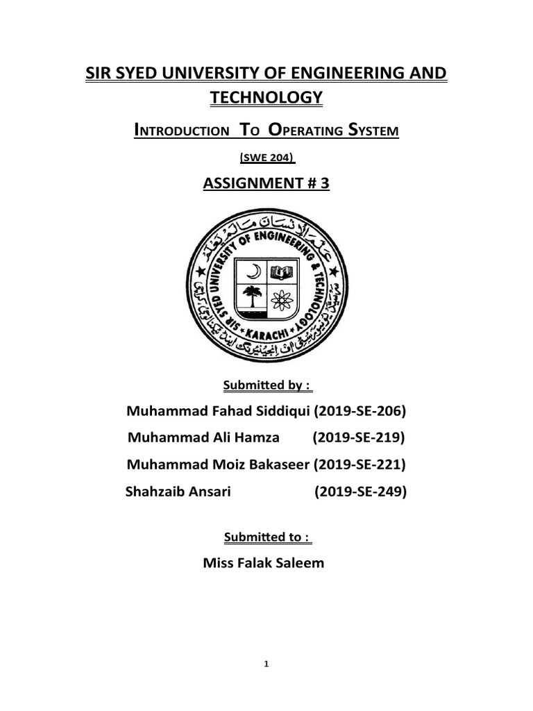Sir Syed University Of Engineering And Technology Pdf Computer File Computer Engineering