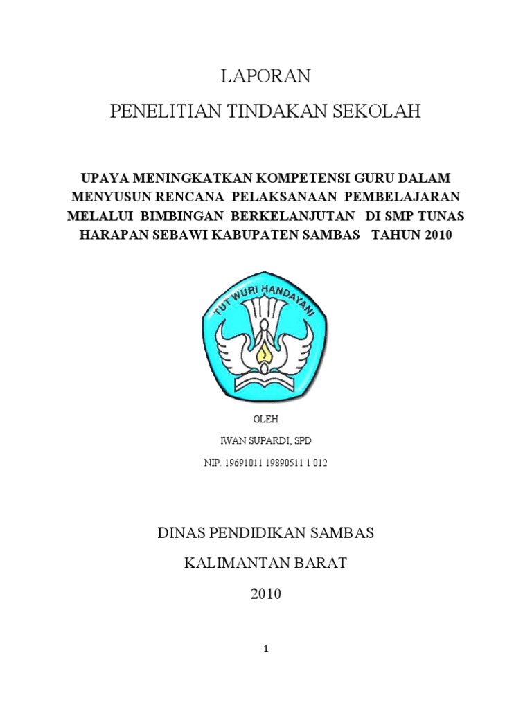 PTS 4 Upaya Meningkatkan Kompetensi Guru Dalam Menyusun Rencana Pelaksanaan Pembelajaran Melalui ...