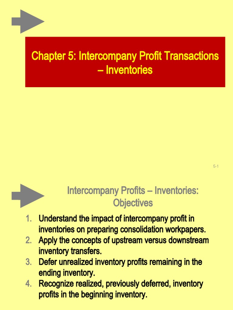 Chapter 5: Intercompany Profit Transactions - Inventories | PDF | Book Value | Dividend