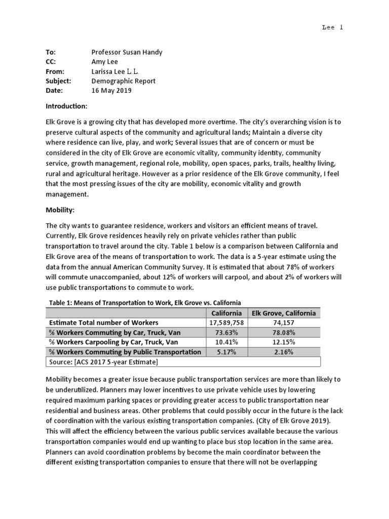 Demographic Report | PDF | American Community Survey | United States ...