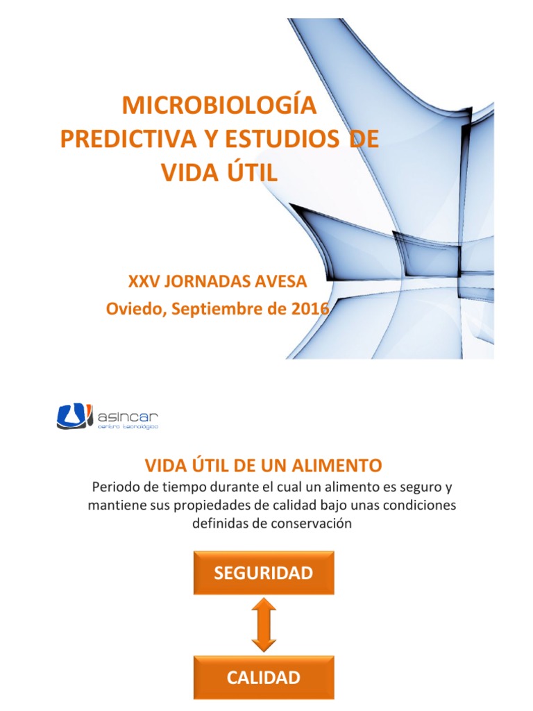 Microbiologia Predictiva y Estudios de Vida Util Natalia Prado | PDF ...