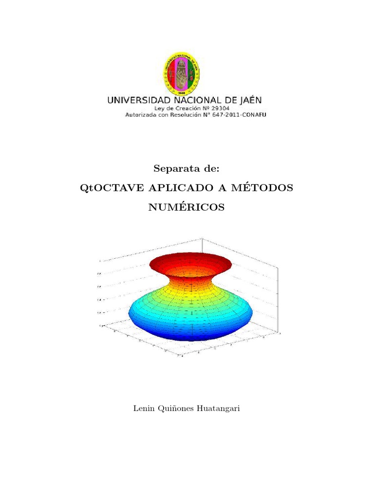 Octave Matlab PDF | PDF | Software libre | Valores propios y vectores ...