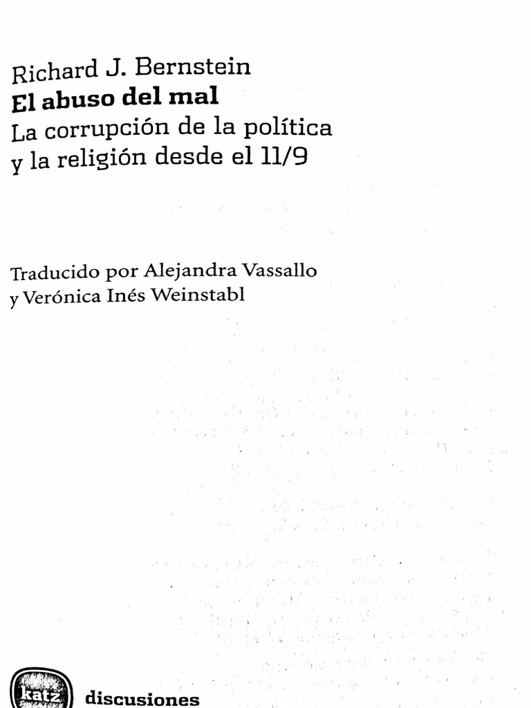 3 Bernstein El Abuso Del Mal Cap 2 | PDF