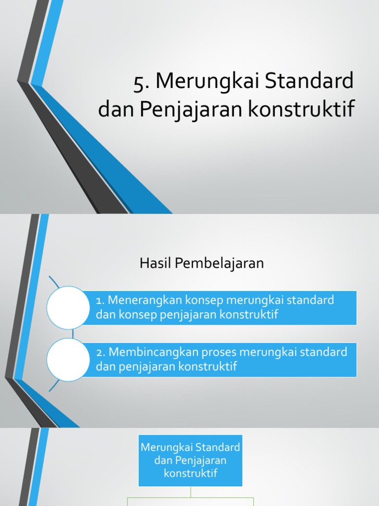 Tajuk 5 Merungkai Standard & Penjajaran Konstruktif PDF | PDF