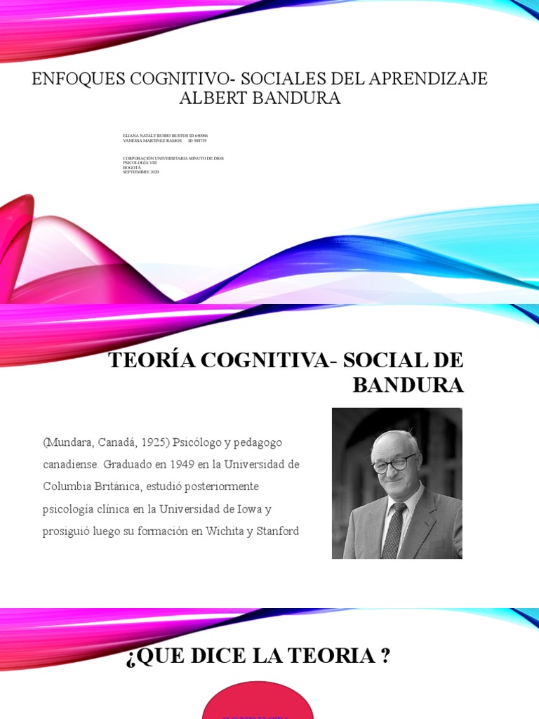 Teoría Cognitivo-Social de Bandura | PDF | Psicología Aplicada ...