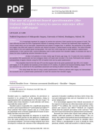 Orebro Questionnaire Scoring Guide | PDF