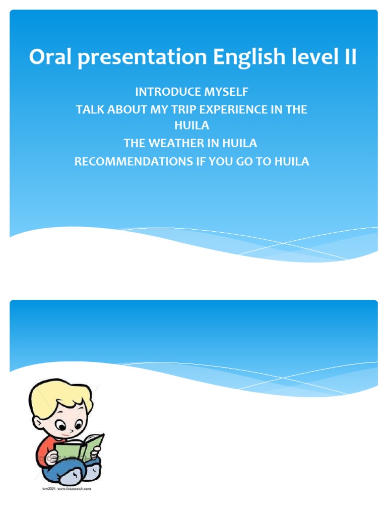 Oral Presentation English Level II | PDF