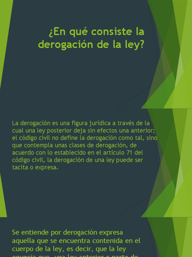 Derogacion y Subrogacion de La Ley | PDF