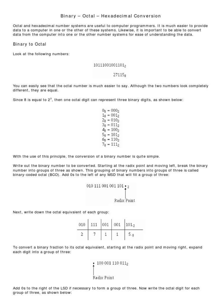 Binaryhexaoctal | PDF | Lexicology | Encodings