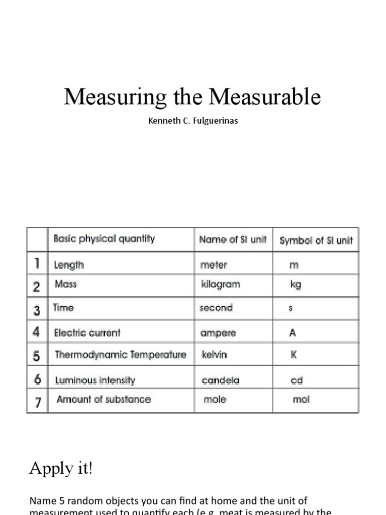 Lesson 6 - Measuring The Measurable | PDF | Numbers | Exponentiation