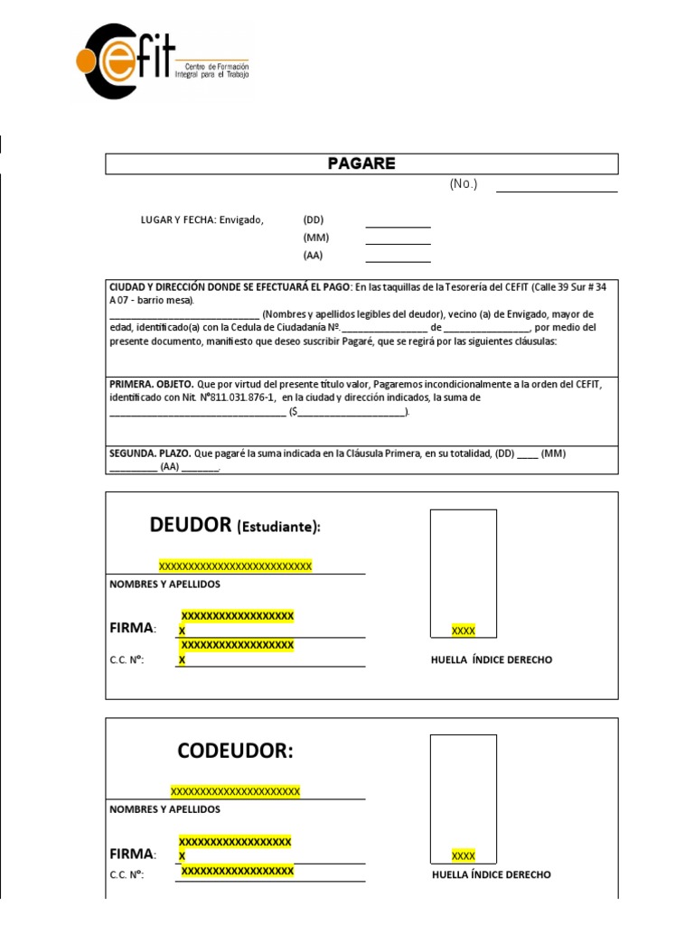 Formato Pagare | PDF | Business