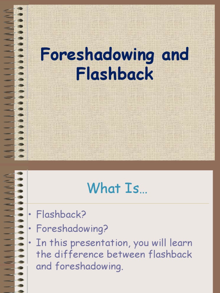 Learn Flashback and Foreshadowing | PDF | Little Red Riding Hood