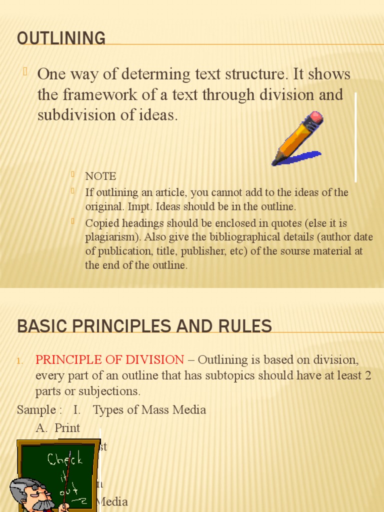 OUTLINING | PDF | Mass Media | Writing