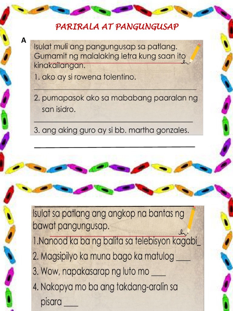 Parirala at Pangungusap PDF | PDF