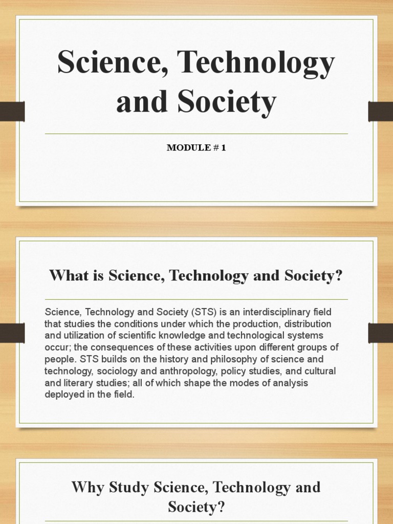 Science, Technology and Society Module #1 | Download Free PDF | Science | Society