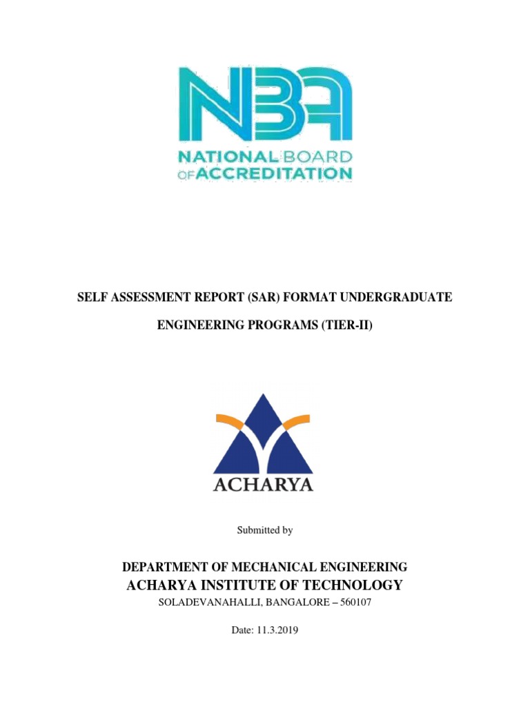 Nba Sar Me2019 | PDF | Engineering | Mechanical Engineering