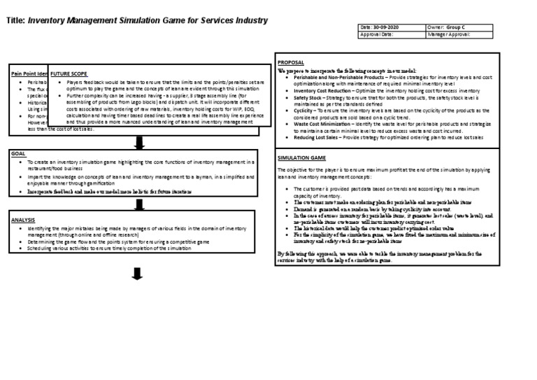 Title: Inventory Management Simulation Game For Services Industry | PDF ...