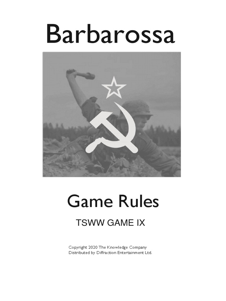 TSWW Producton Rules V1 6 | PDF | Reconnaissance | Aerial Warfare