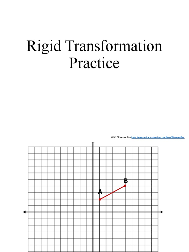 Rigid Transformation Practice: © 2017 Rise Over Run | PDF | Cartesian ...