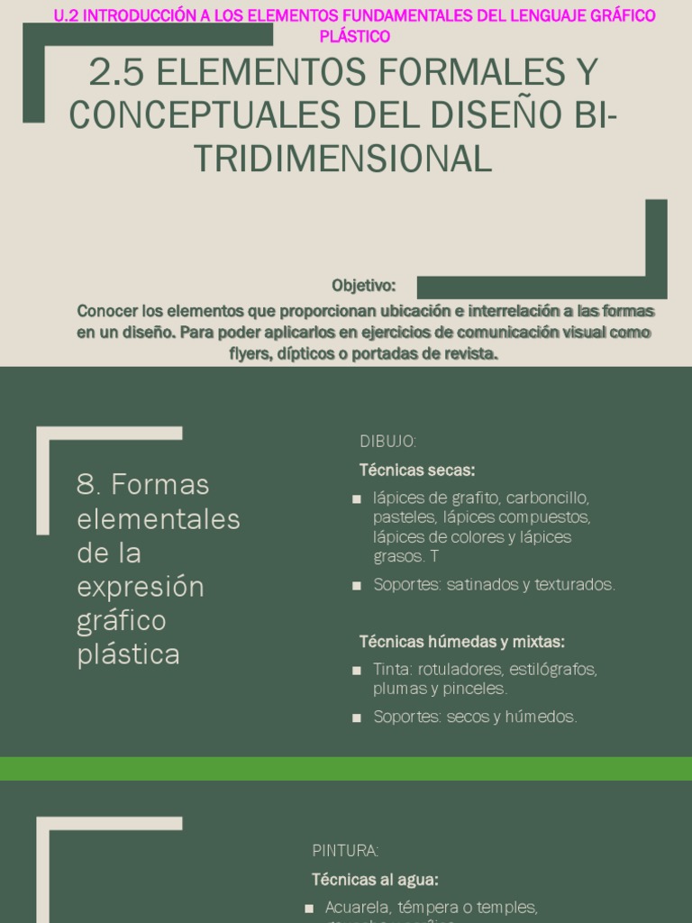 Elementos Formales y Conceptuales | PDF | Dibujo | Medios de arte