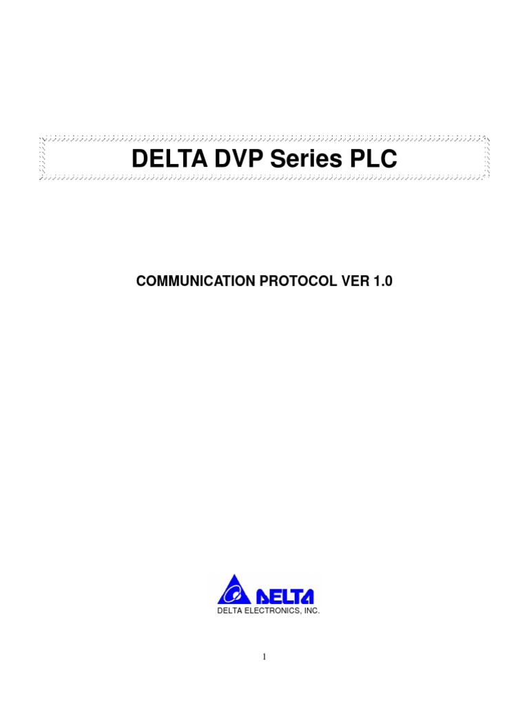 DVP - Communication Protocol | PDF | Ascii | Programmable Logic Controller