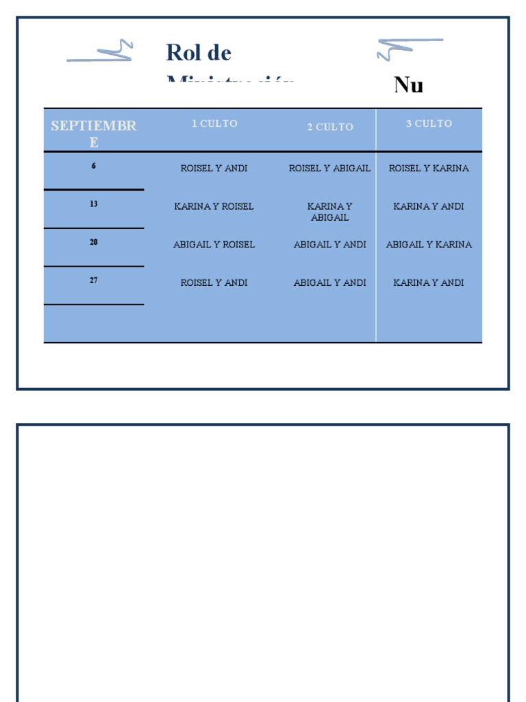 Rol de Septiembre | PDF | Religión y espiritualidad