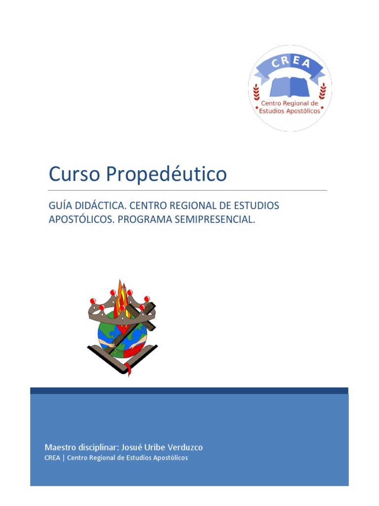Guía Didáctica CREA: Curso Propedéutico | PDF | Plan de estudios ...