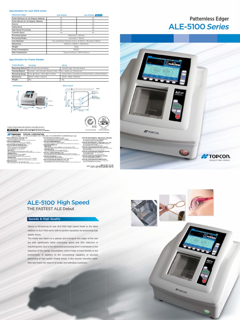 Topcon Brochure ALE-5100 Series en PDF | PDF | Optics