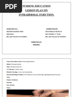 Intradermal Injection Overview and Procedure | PDF | Science & Mathematics