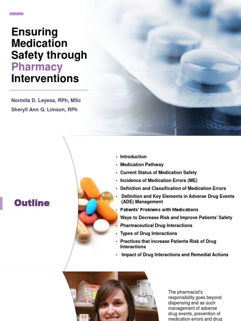 Presentation Slides - Medication Safety PDF | PDF | Pharmacy | Medical ...