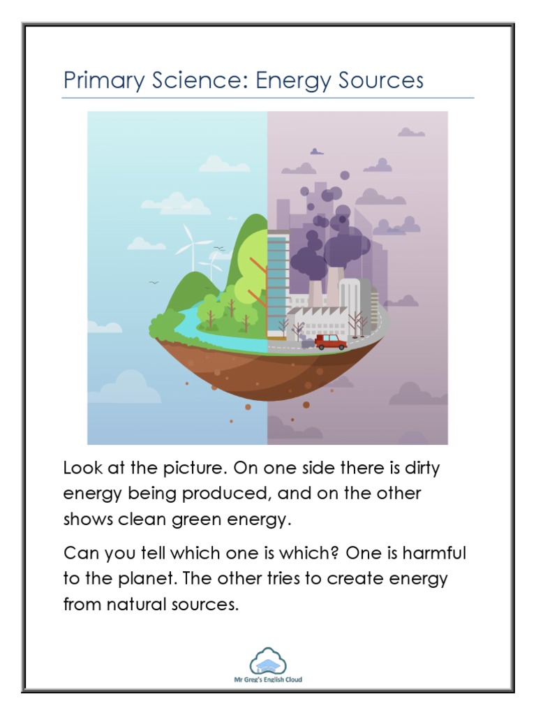 Clean vs. Dirty Energy Sources Explained | PDF