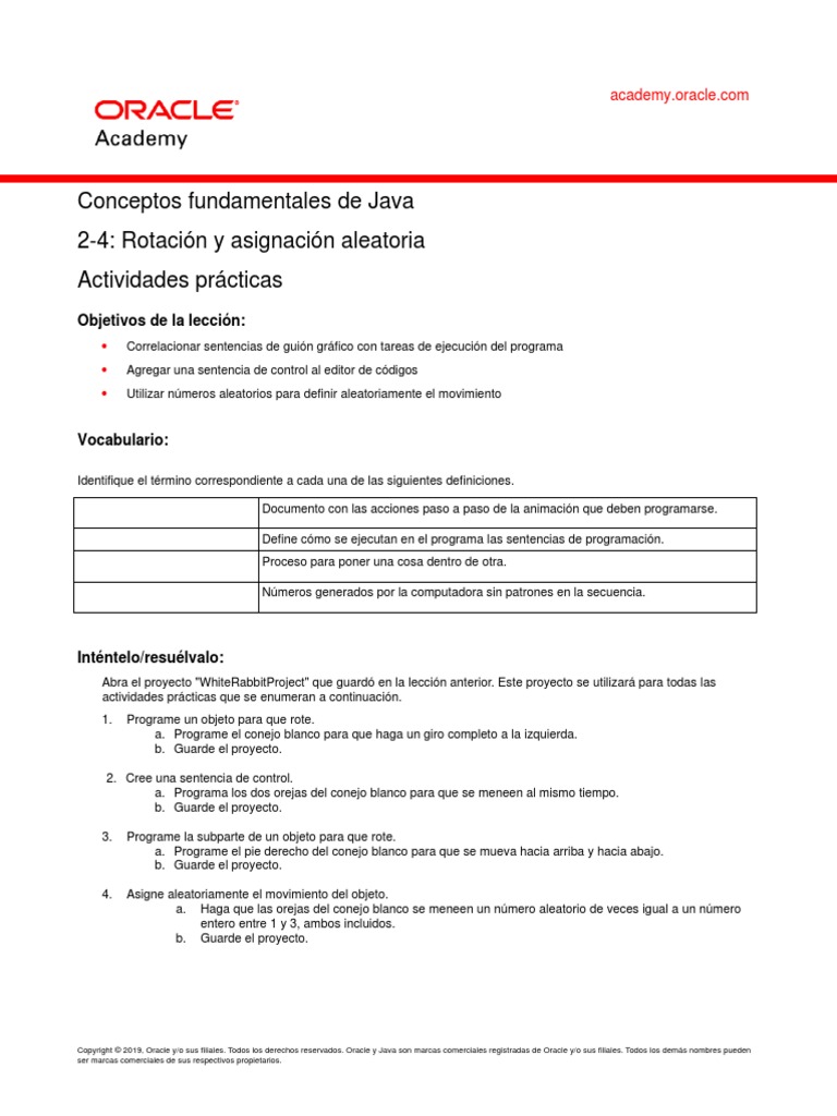 JF 2 4 Practice Esp PDF | PDF | Programa de computadora | Programación
