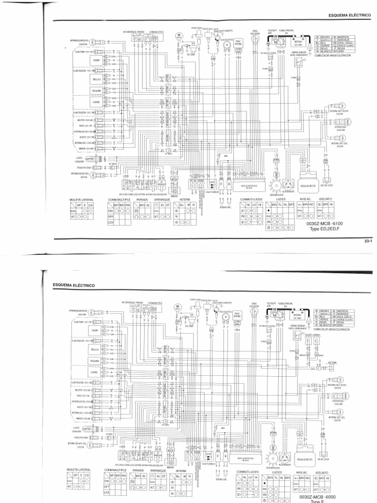 Esquema Electrico Transalp PDF | PDF