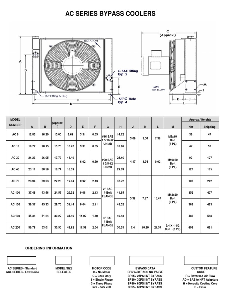 AC Series Bypass Cooler Handout | PDF | Electrical Engineering ...