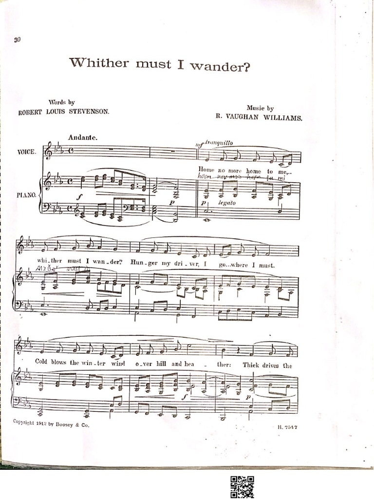 Whither Must I Wander | PDF