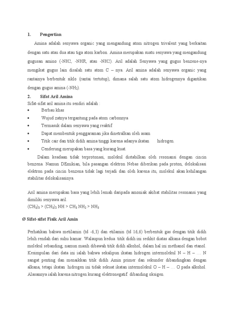 Materi Arilamina | PDF