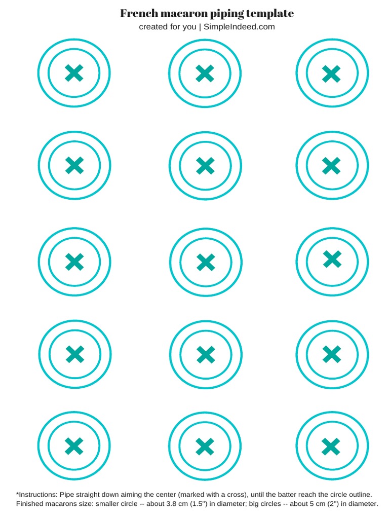2 Size Macaron Template by SimpleIndeed PDF | PDF