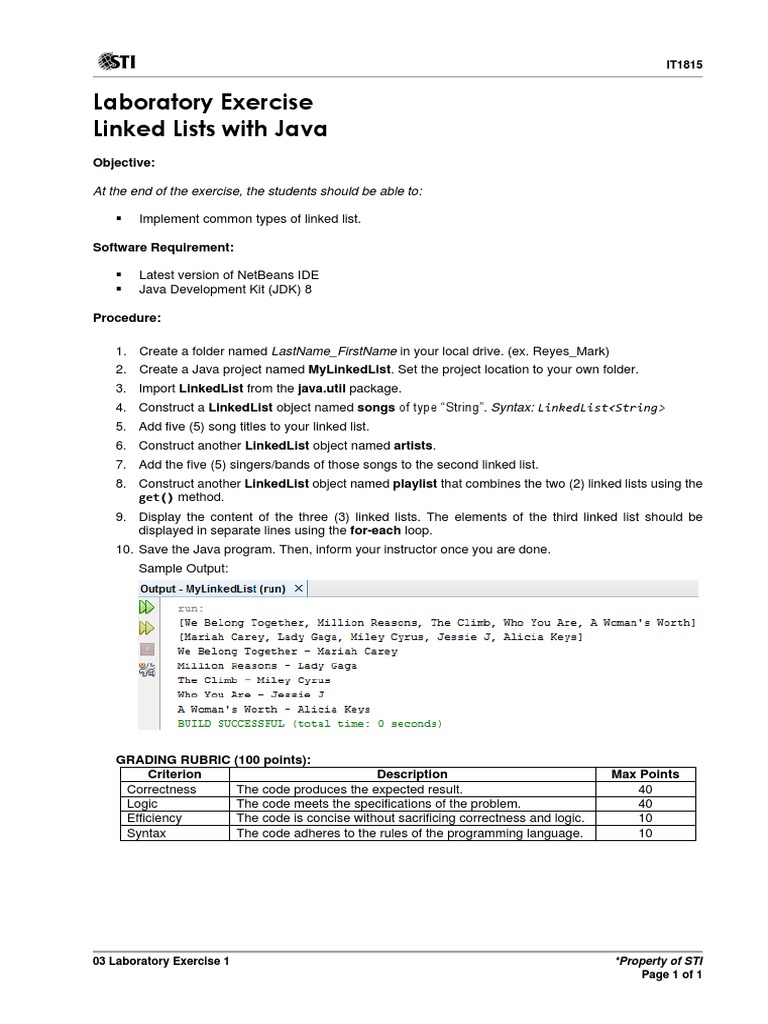 03 Laboratory Exercise 1 PDF | PDF