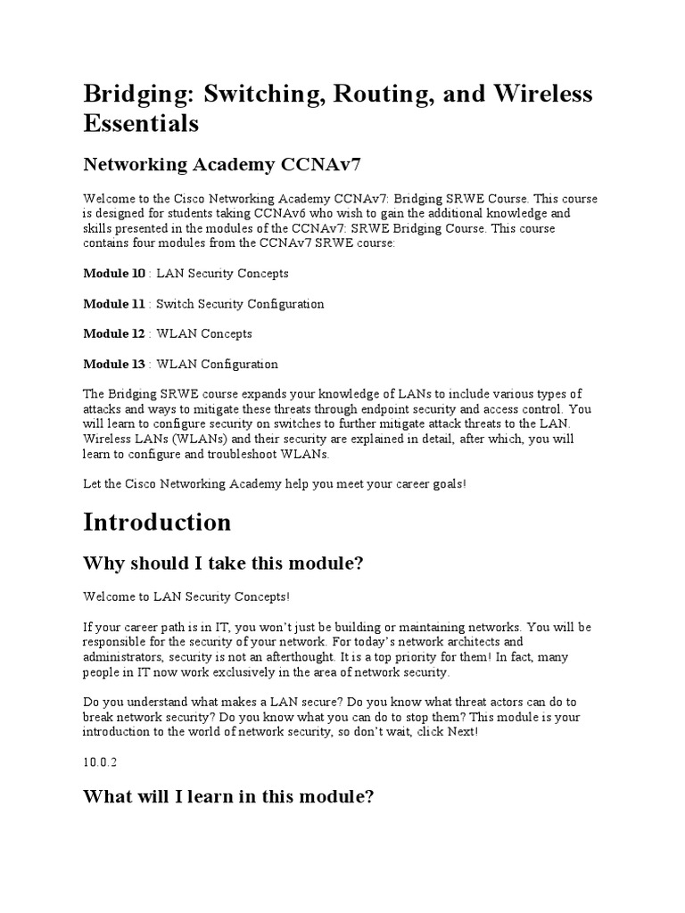 LAN Security Concepts 10 | PDF | Radius | Network Switch