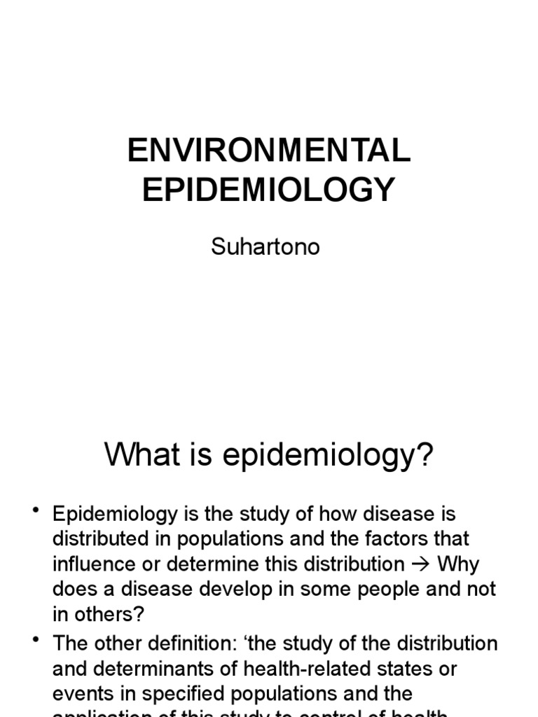TM1-Environmental Epidemiology | PDF | Epidemiology | Particulates