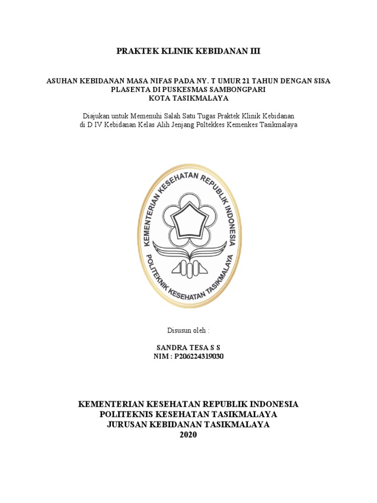 Asuhan Nifas Sisa Plasenta di Puskesmas | PDF