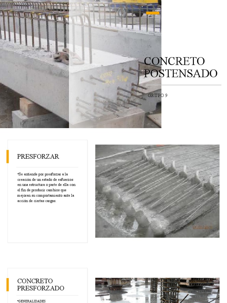Concreto Postensado | PDF | Hormigón pretensado | Hormigón