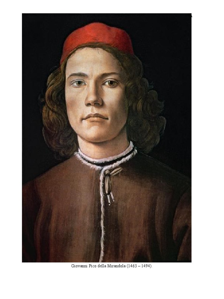 Giovanni Pico Della Mirandola | PDF | Renacimiento | Teorías filosóficas