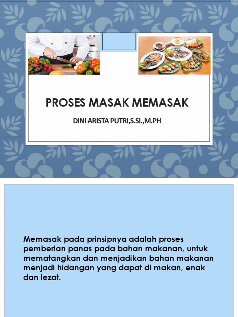 Proses Memasak PDF | PDF