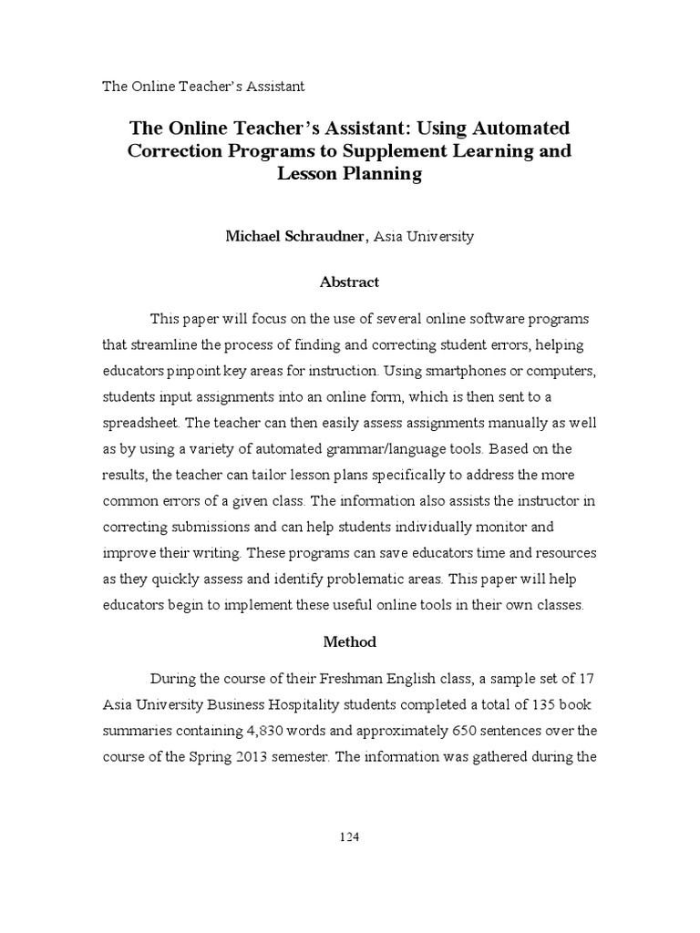 Online Teacher Assistant | PDF | Teachers | Artificial Intelligence