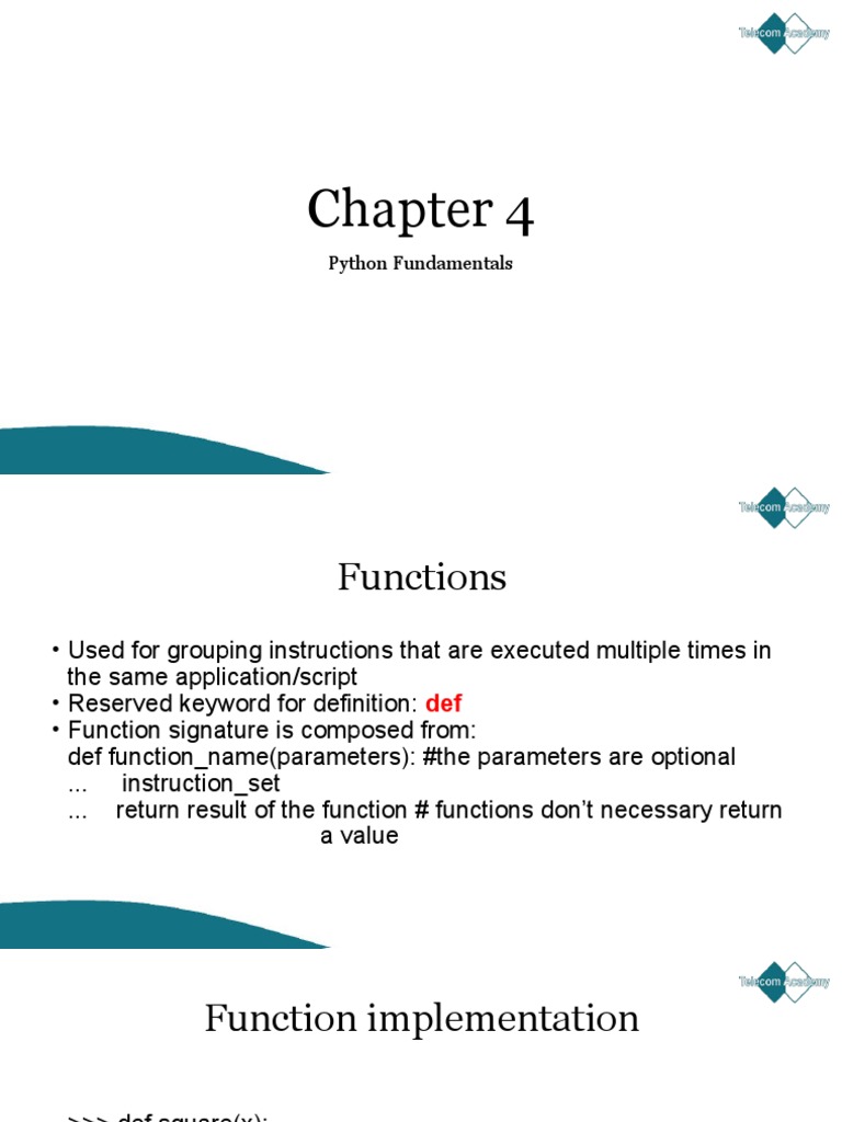 Chapter 4 PPT | PDF | Parameter (Computer Programming) | Reserved Word