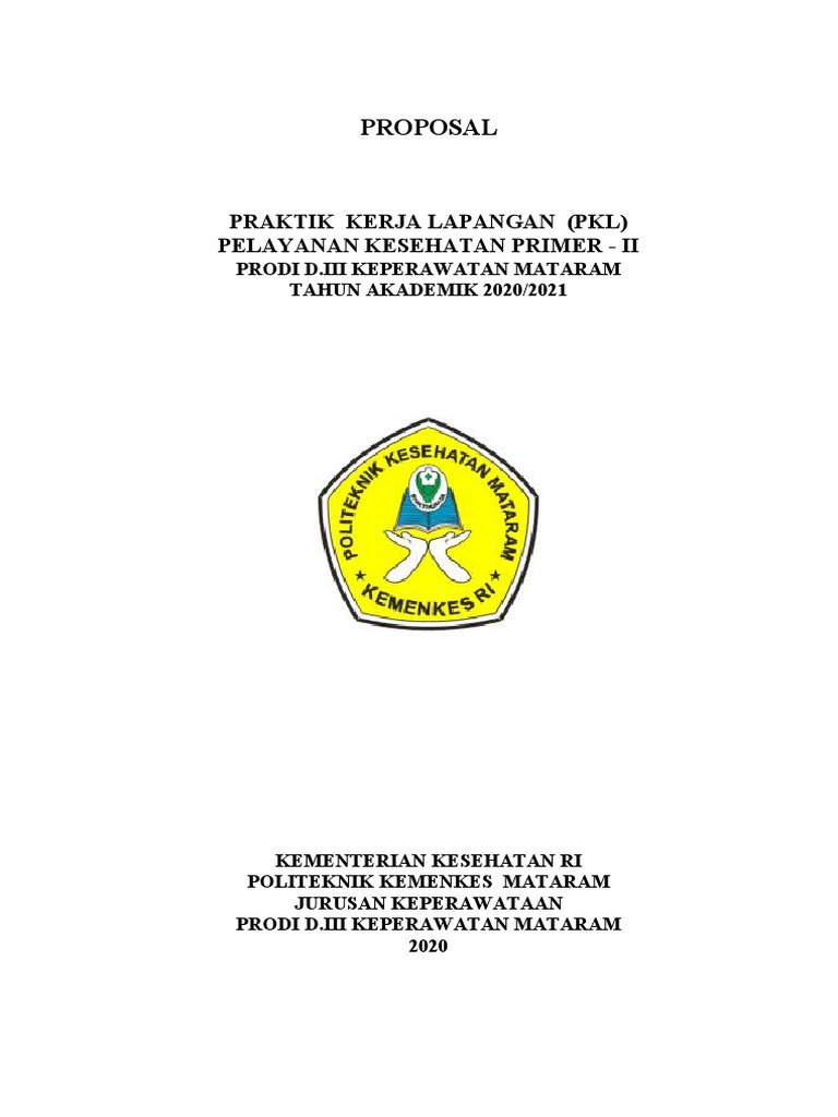 Proposal PKL 2020 | PDF